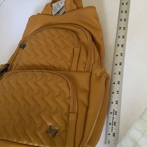 lug | Bags | Lug Hatchback Vegan Leather Backpack Amber Yellow New ...